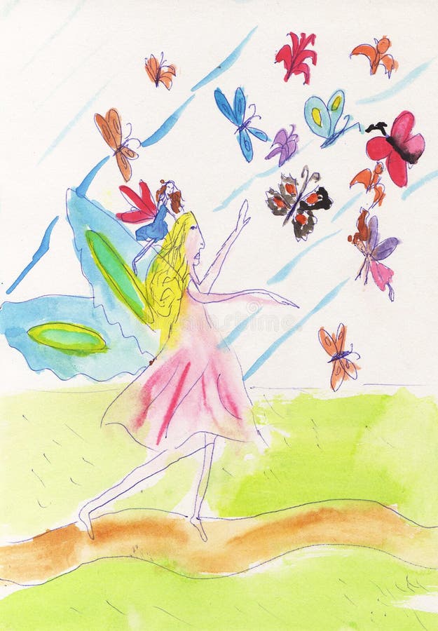 Spring fairy stock illustration. Illustration of paper - 30550088