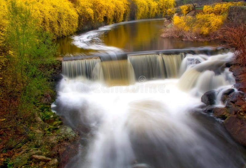 Spring Falls stock image. Image of overflow, rapids, peace - 9467153