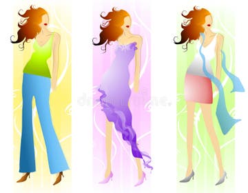 Spring Fashion Models stock illustration. Illustration of fresh - 4662891