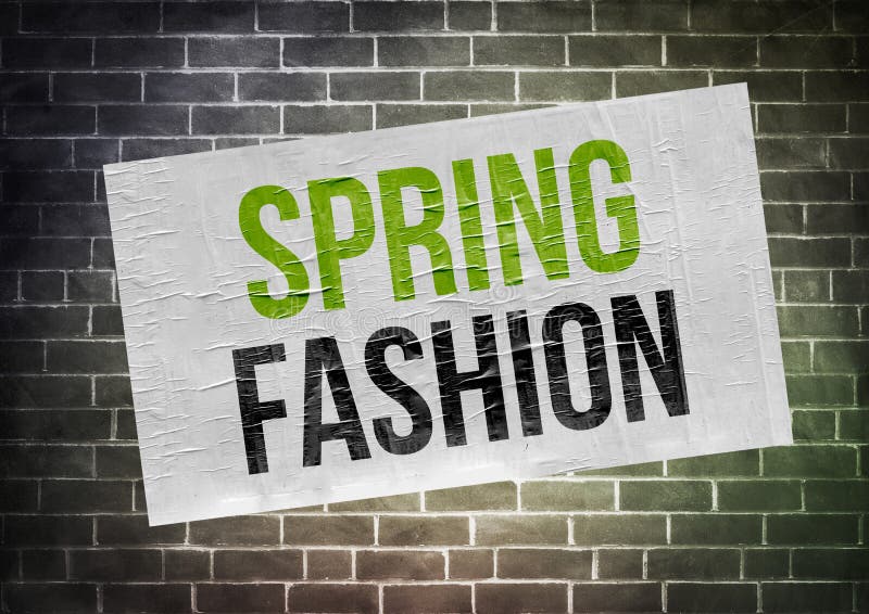 Spring Fashion stock illustration. Illustration of concept - 68561057