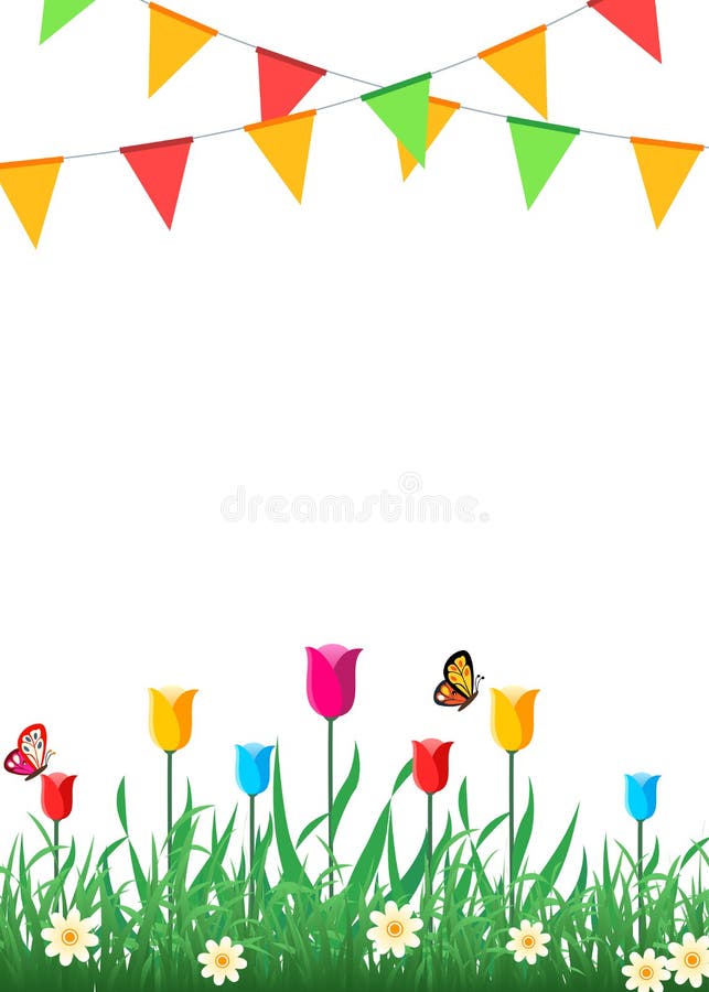 Spring Festival Flyer Layout Design Stock Vector - Illustration of ...