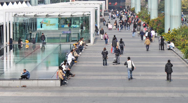 Spring Festival Transportation Crowds Editorial Image - Image of city ...