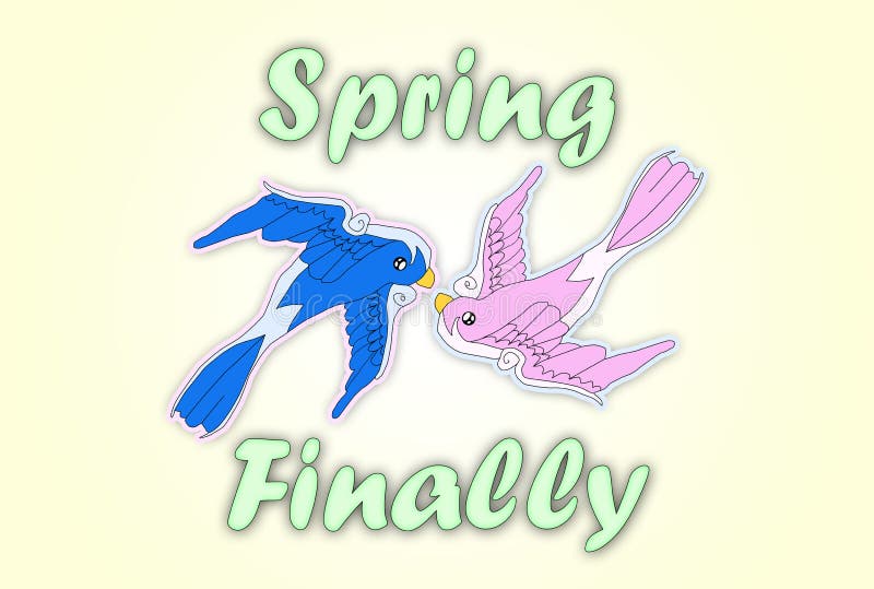 Spring Finally stock illustration. Illustration of feathers - 18585039 Spring Finally stock illustration. Illustration of feathers - 18585039