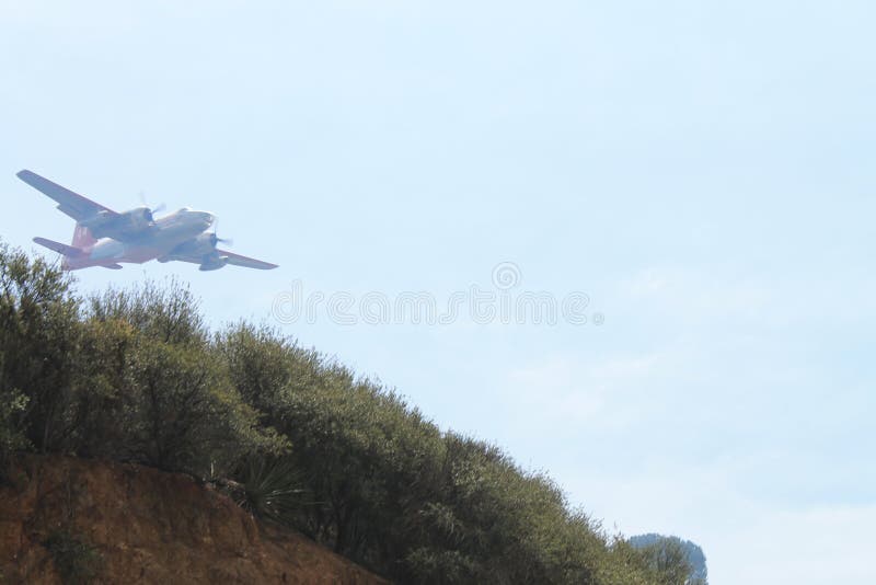 Spring Fire ~ 2013 ~ Fire Retardant Drop #3 Stock Image - Image of ...