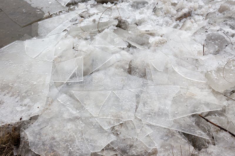 Spring Flood, Ice Floes on the River Stock Image - Image of floe ...