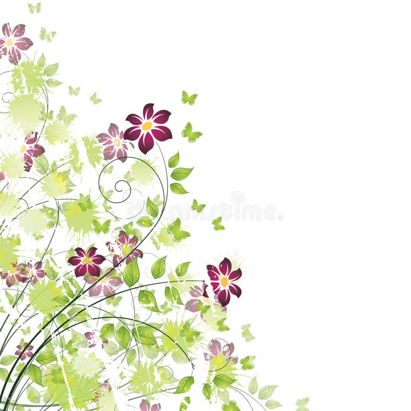 Spring floral frame stock vector. Illustration of cool - 23378548