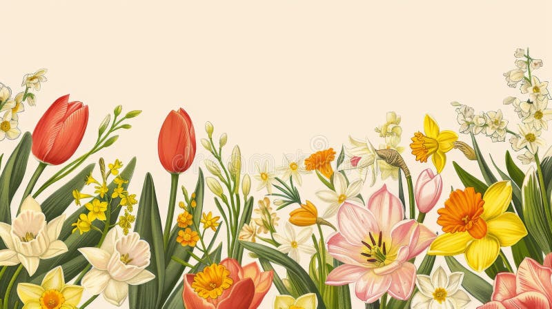 2,342 Spring Daffodils Border Stock Photos - Free & Royalty-Free Stock ...