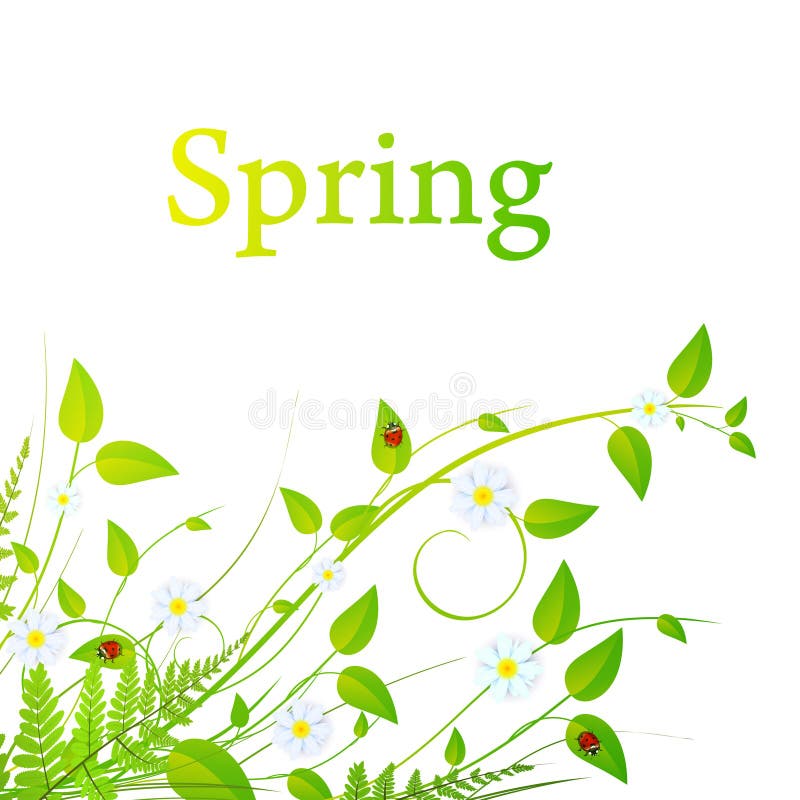 Spring floral frame stock vector. Illustration of spring - 19120549