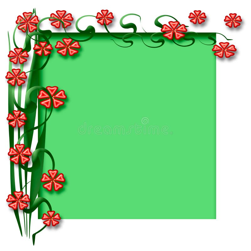 Spring floral frame stock illustration. Illustration of nature - 4102597