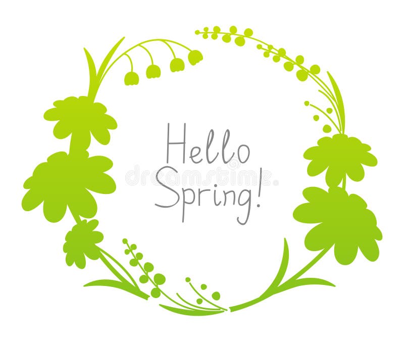 Spring floral frame stock vector. Illustration of isolated - 66032404