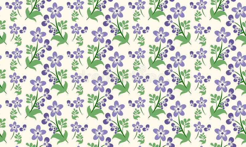 Spring Floral Pattern Background, with Unique Leaf and Floral Design ...