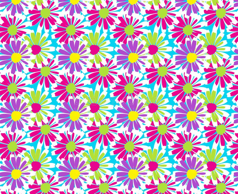 Spring Floral Pattern Design Stock Vector - Illustration of green ...