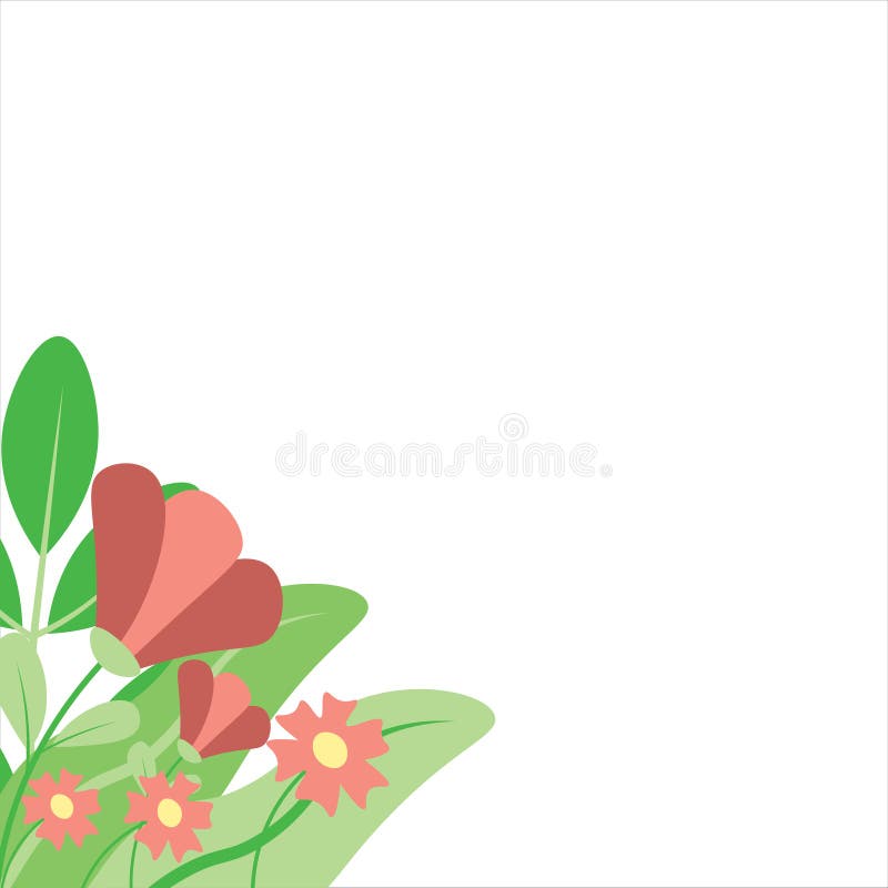 Spring Flower Corner stock vector. Illustration of frame - 271953646
