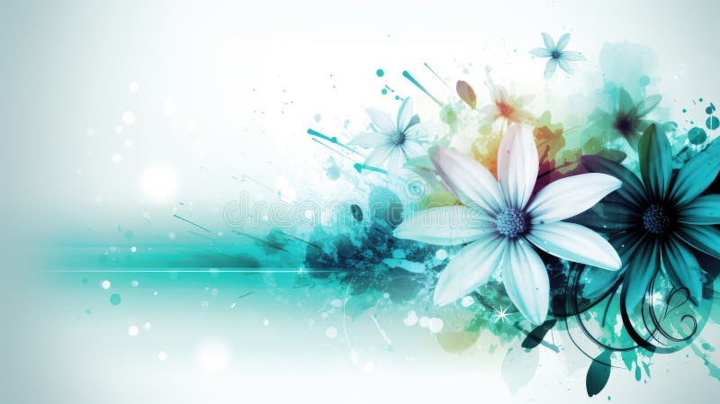 Spring Flower and Green Leaves Frame on Pink Background. Generative Ai ...