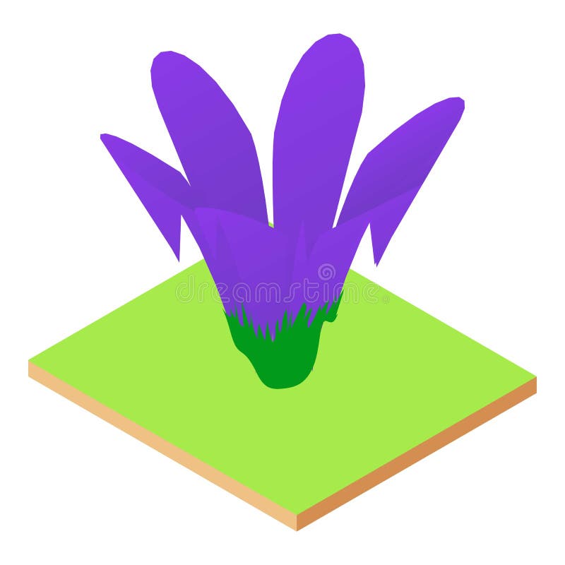 Spring Flower Icon, Isometric Style Stock Illustration - Illustration ...