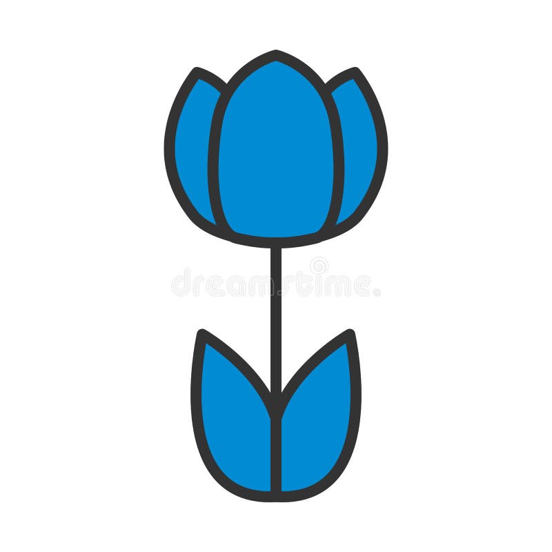 Spring Flower Icon stock vector. Illustration of flower - 254629522