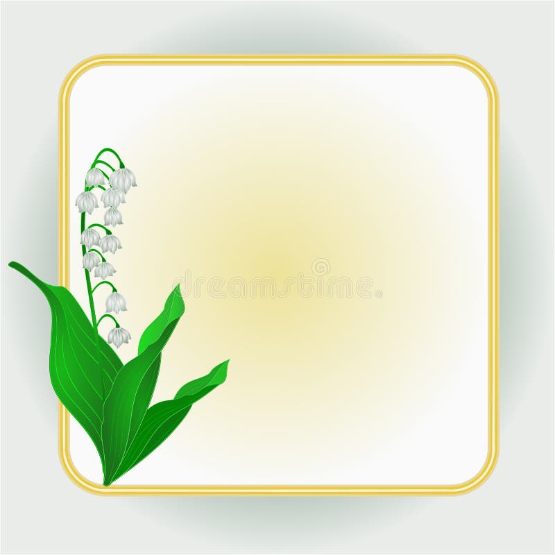 Spring Flower Lily of the Valley Background Vector Stock Vector ...