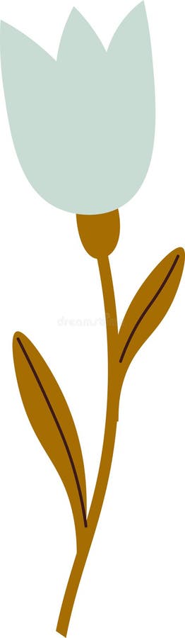 Spring Flower on Stem stock illustration. Illustration of bouquet ...