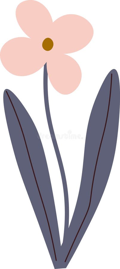 Spring Flower on Stem stock illustration. Illustration of flora - 356401795