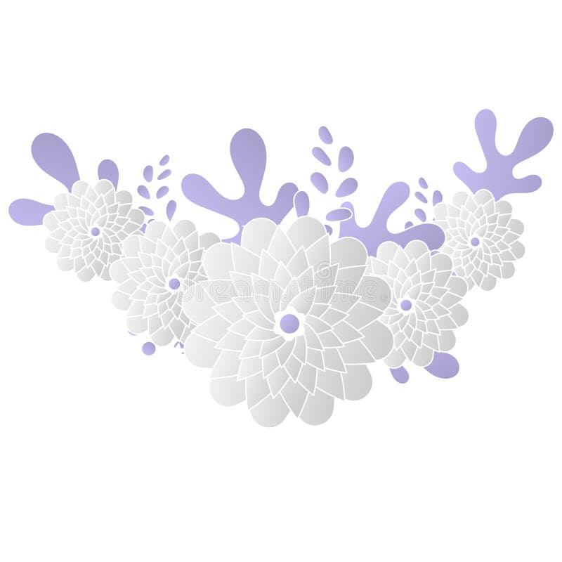 Spring Flower Vector Cartoon Illustration on the White Background Stock ...