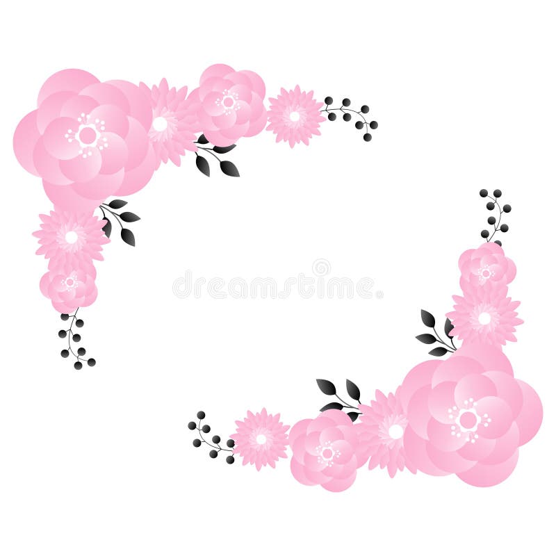 Spring Flower Vector Cartoon Illustration on the White Background Stock ...
