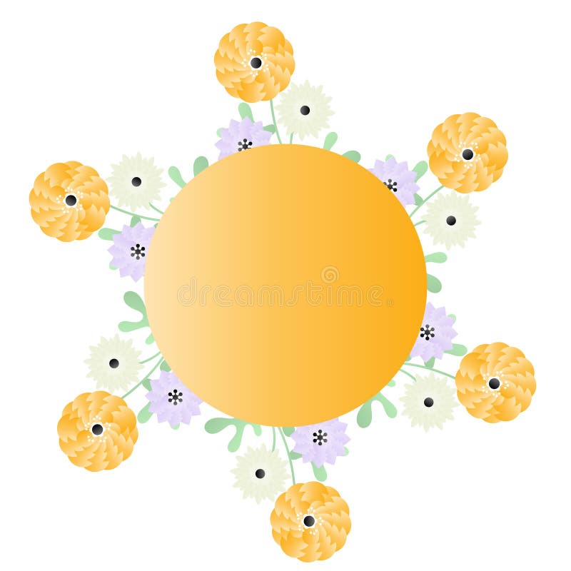 Spring Flower Vector Cartoon Illustration on the White Background Stock ...