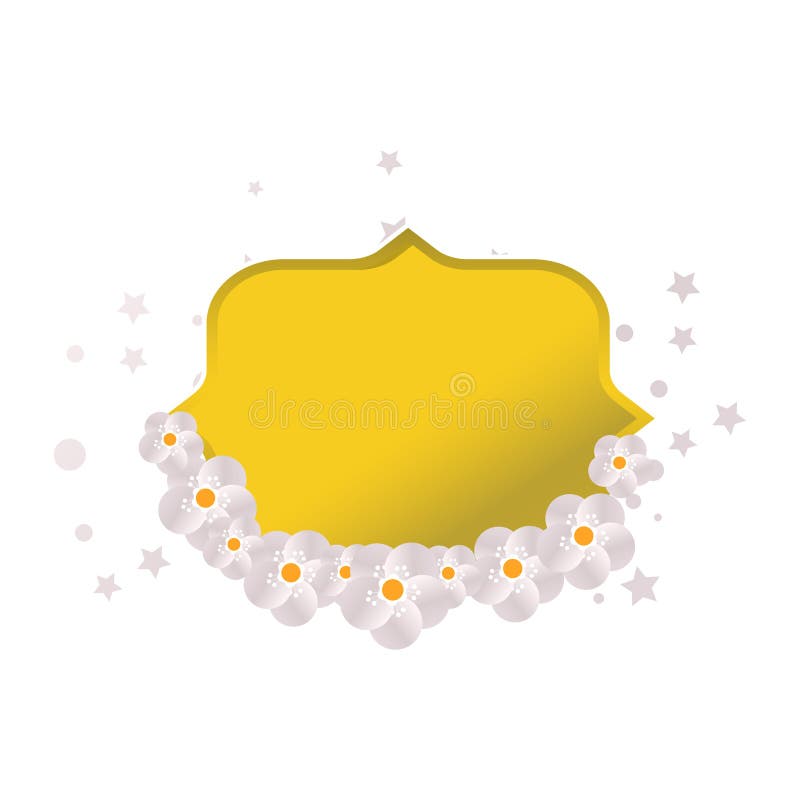 Spring Flower Vector Cartoon Illustration on the White Background Stock ...