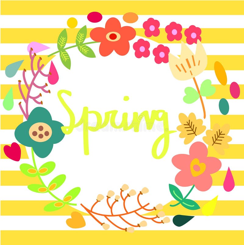 Spring Typograpy Stock Illustrations – 9 Spring Typograpy Stock ...