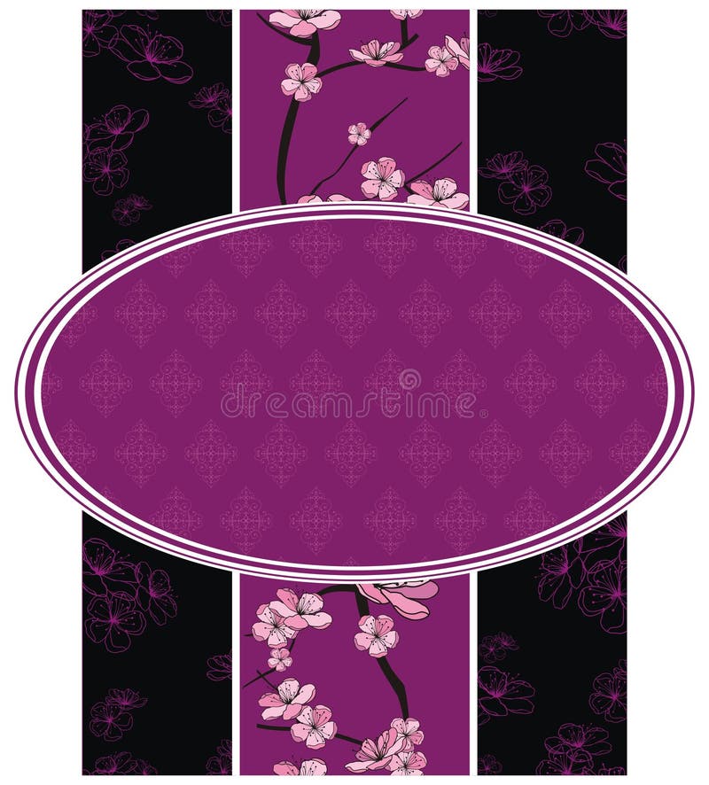 Season Flower Spring Border Stock Vector - Illustration of branches ...