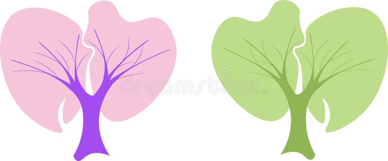 Spring Flowering Trees. Landscape Concept, Panorama of the Environment ...