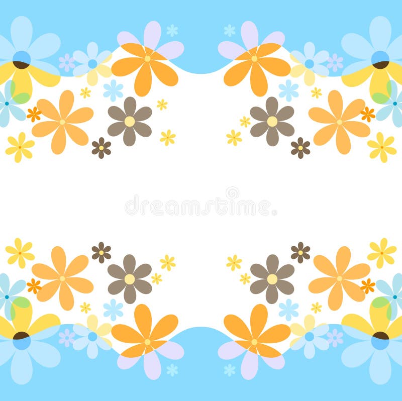 Mod flowers stock illustration. Illustration of background - 374351