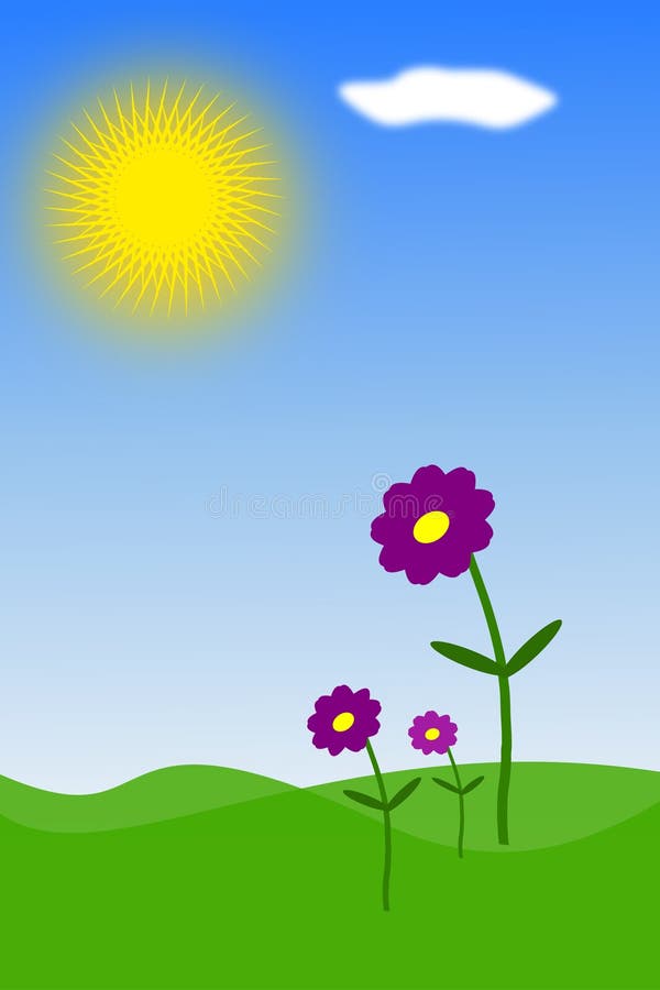Spring - bw illustration stock vector. Illustration of spring - 5779721