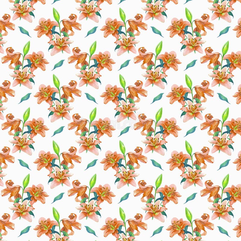 Spring Flowers Background, Floral Multicolour Seamless Pattern Stock ...