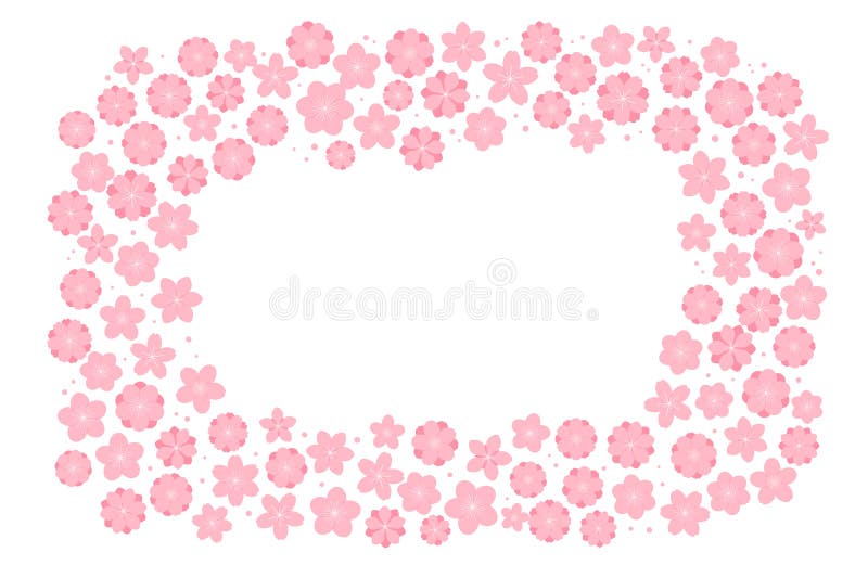 Spring Flowers, Blossoms, Blooms, Floral Frame. Stock Vector ...