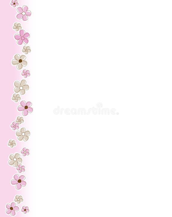 Spring flowers border stock vector. Illustration of decorative - 8436373