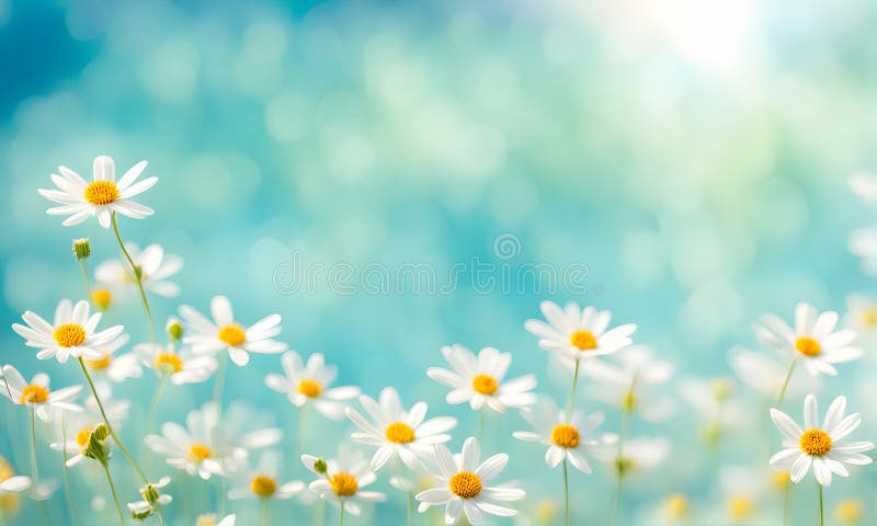 Spring Flowers Create a Smooth Background Stock Illustration ...