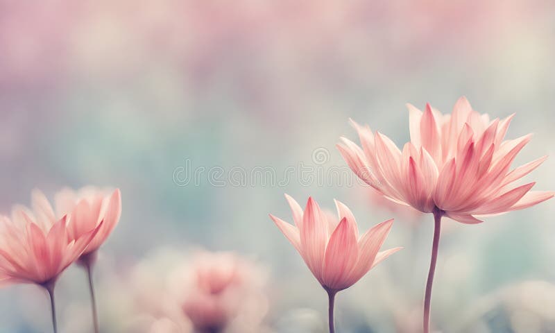 Spring Flowers Create a Smooth Background Stock Illustration ...