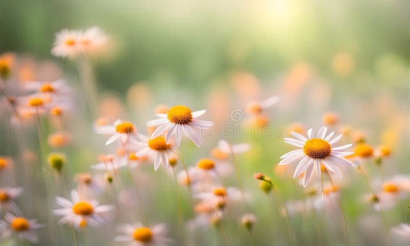 Spring Flowers Create a Smooth Background Stock Illustration ...