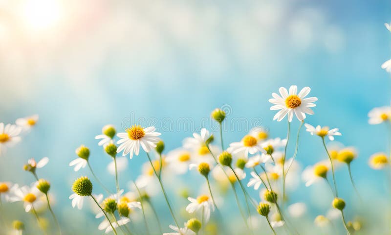 Spring Flowers Create a Smooth Background Stock Illustration ...