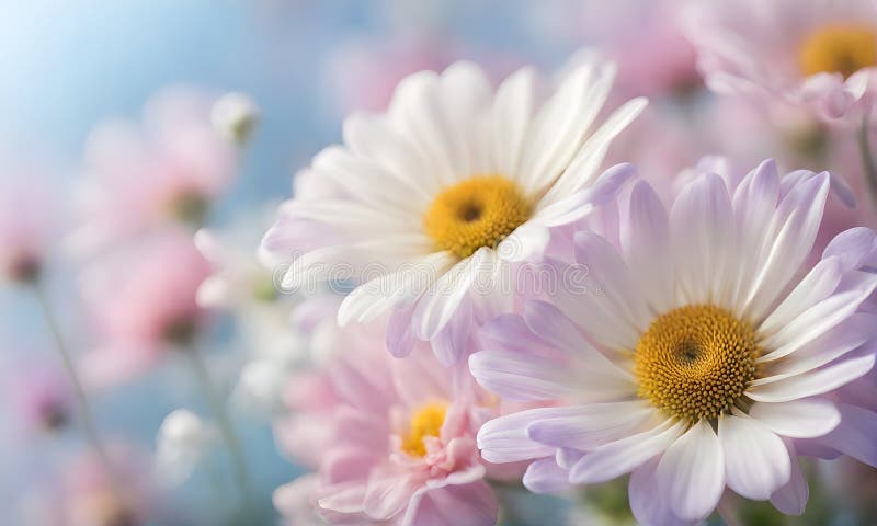 Spring Flowers Create a Smooth Background Stock Illustration ...