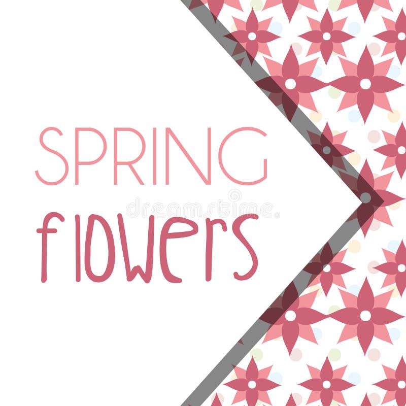 Spring flowers design stock illustration. Illustration of blossom ...