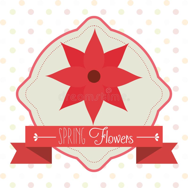 Spring flowers design stock illustration. Illustration of celebration ...