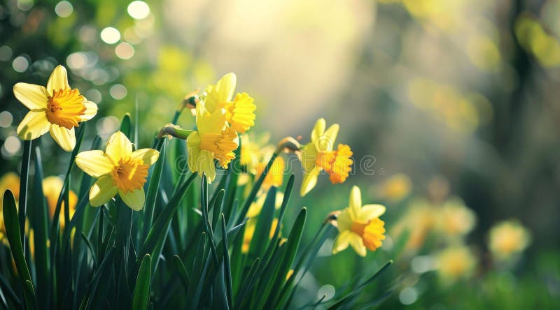 Spring Flowers in the Garden Yellow Flowers in Spring Yellow Spring ...