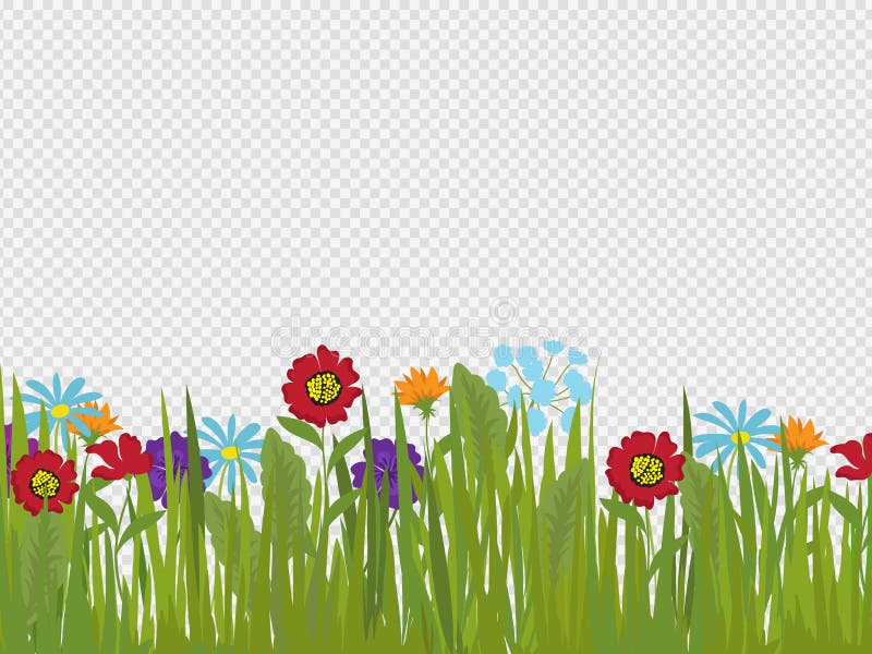 Spring Flowers Transparent Stock Illustrations – 34,337 Spring Flowers ...