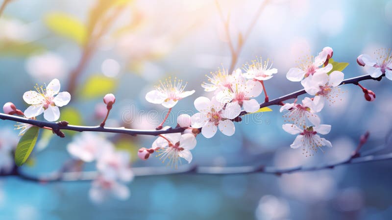 Spring Flowers Grass Plants Nature, Spring Macro Background Stock ...