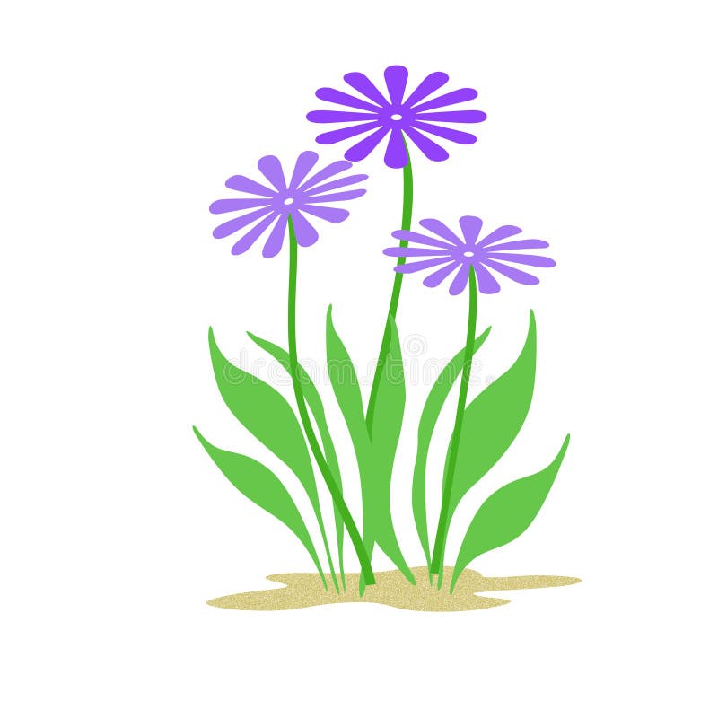 Spring flowers illustrated stock illustration. Illustration of nature ...