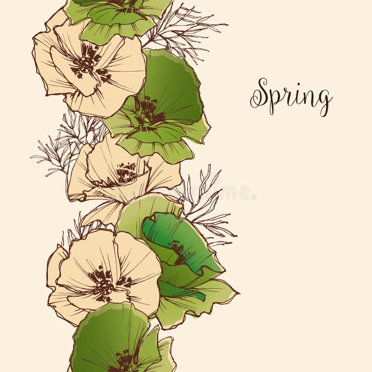 Row Flowers Stock Illustrations – 16,467 Row Flowers Stock ...