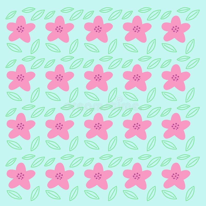 Spring Flowers Pattern, Texture, Background Stock Vector - Illustration ...