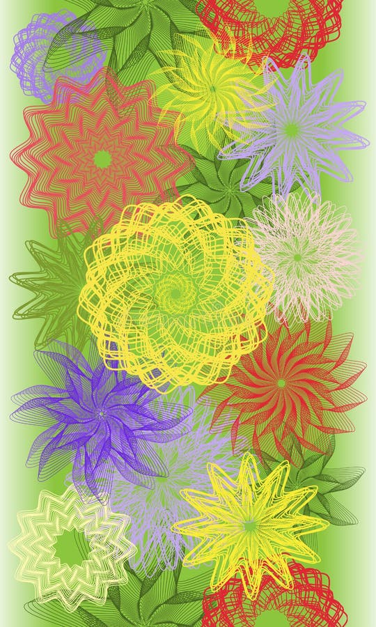 Spring Seamless Floral Wallpaper Stock Vector - Illustration of design ...