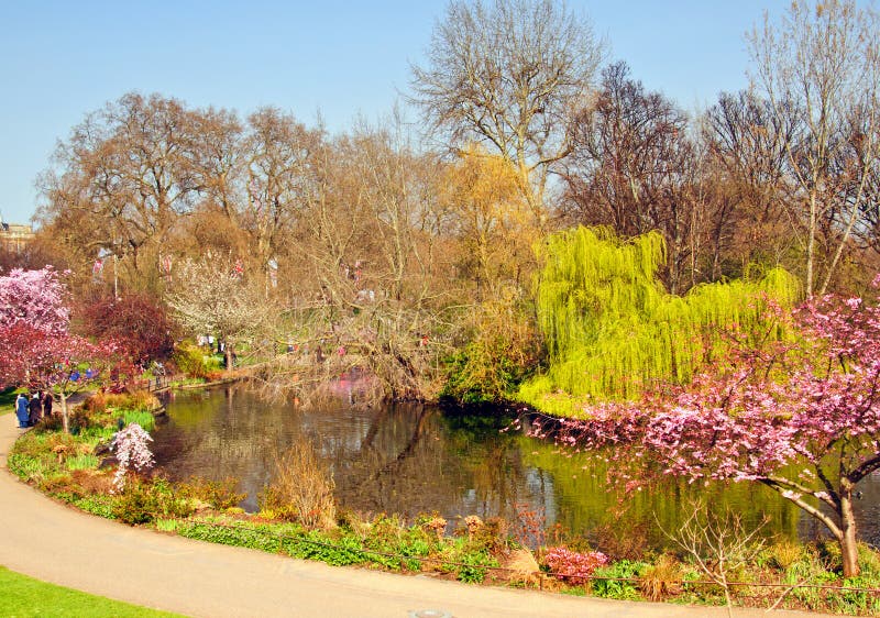 UK - London - St James Park in Spring Stock Image - Image of england ...